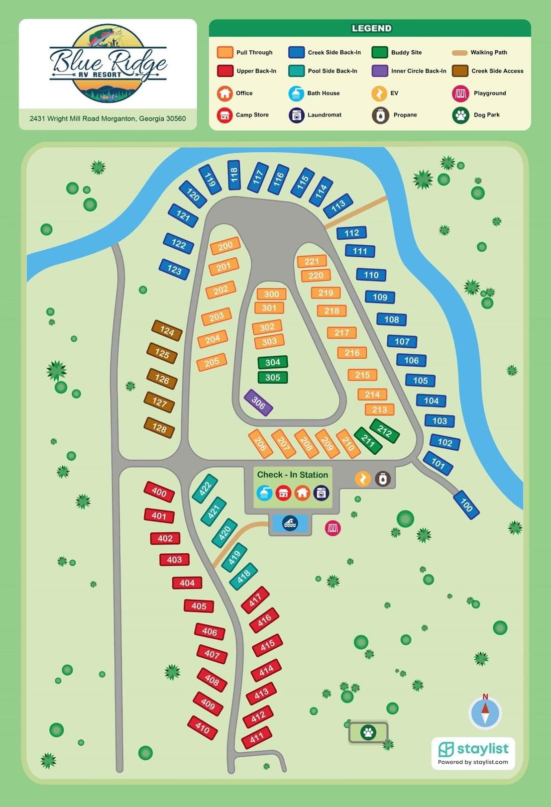 Resort Map – Blue Ridge RV Resort
